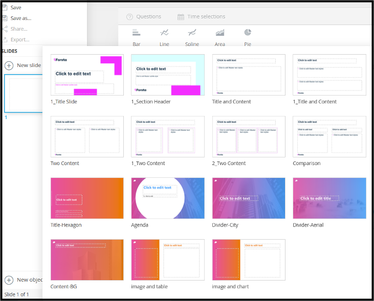 StoryCreator Master Templates – Forsta Visualizations