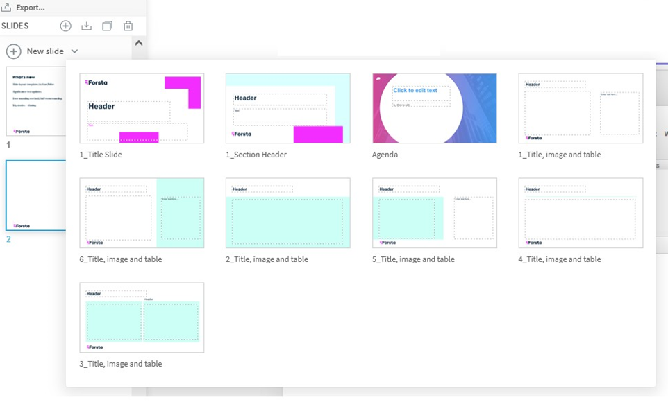 Creating Slide Layout Templates – Forsta Visualizations
