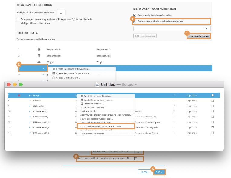 How to Convert Open Ended Variables into Multi Choice – Forsta ...
