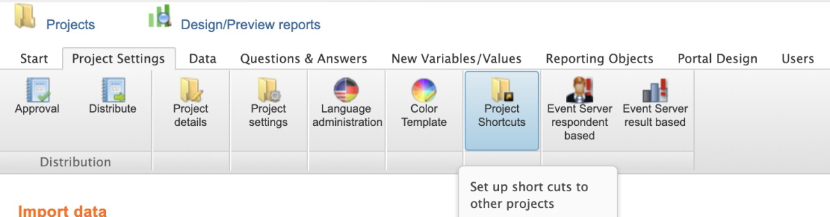 How to Create Project Shortcuts? – Forsta Visualizations