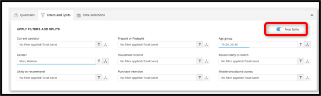 Using Filters and Splits in StoryCreator Charts – Forsta Visualizations