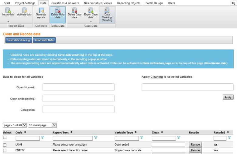 How to Create Recoding Rules in General? – Forsta Visualizations
